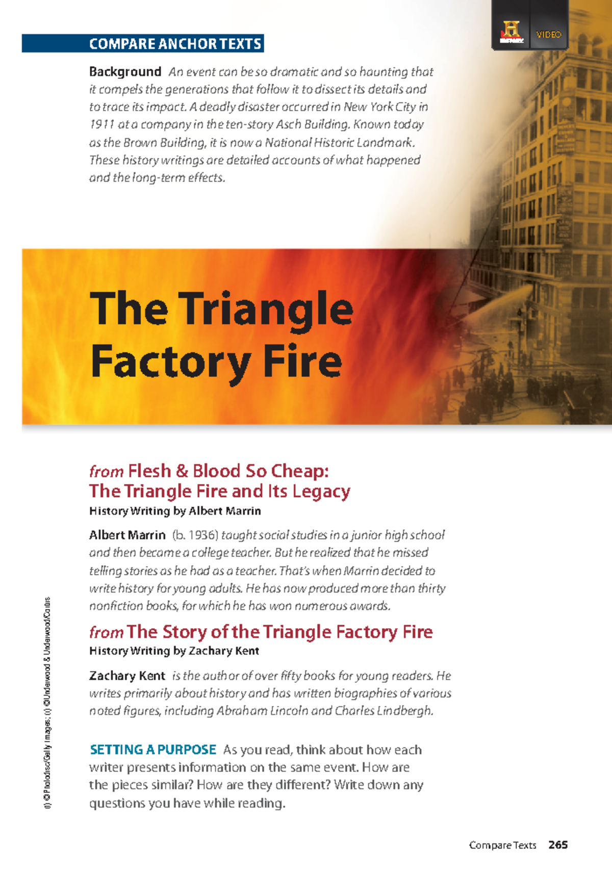 The Triangle Factory Fire - (l) ©Photodisc/Getty Images; (r) ©Underwood ...