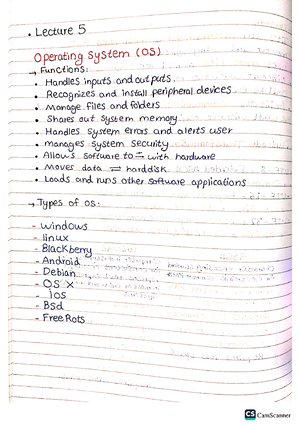 Lec 6 - notes - Introduction To Information Technology - Studocu