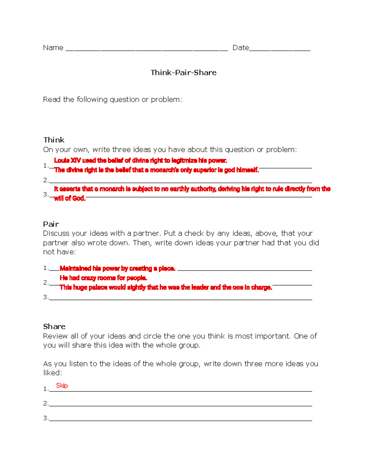 hi - Think-Pair-Share-template - Name ...