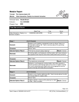 Simulation Results - ATI - Module: Virtual Interaction: Clients and their nutritional needs ...