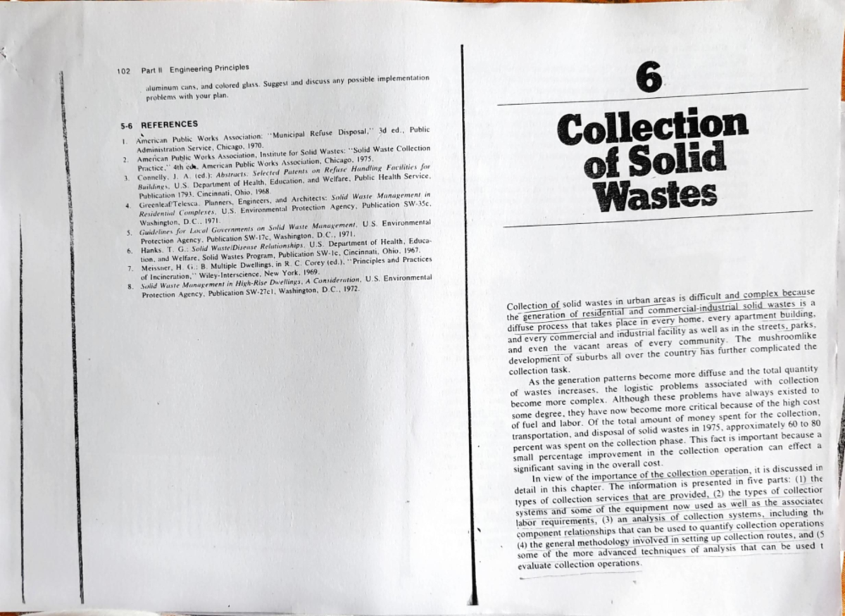 MSWM. Chapter 6.Collection of solid waste - Solid Waste Management - Studocu