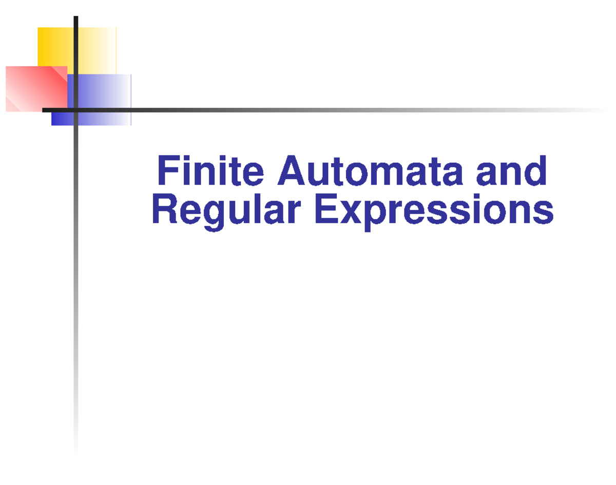 3- Regular Languages and finite automata - Bachler of science - Delhi University - Studocu