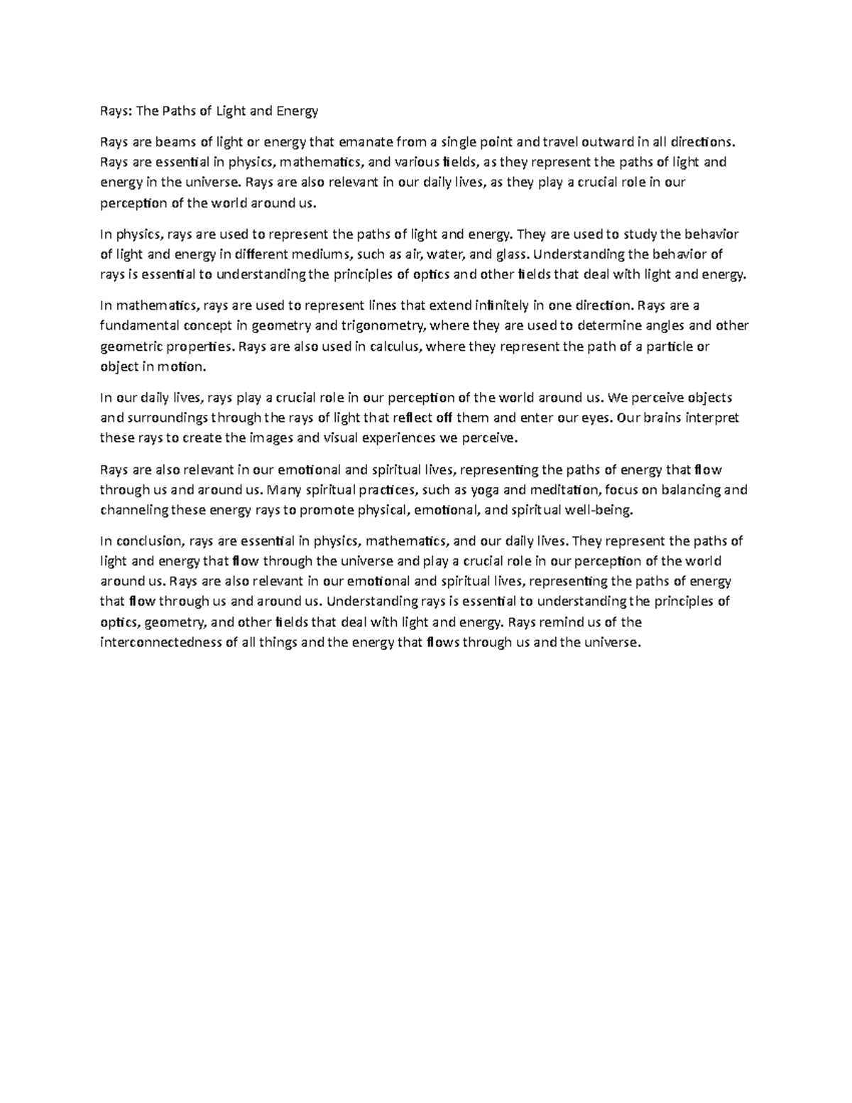 Rays - What is rays? - Rays: The Paths of Light and Energy Rays are ...