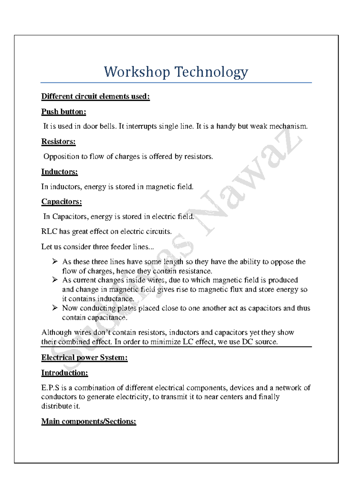 Downacademia - Workshop technology module 2 lecture notes - Workshop ...