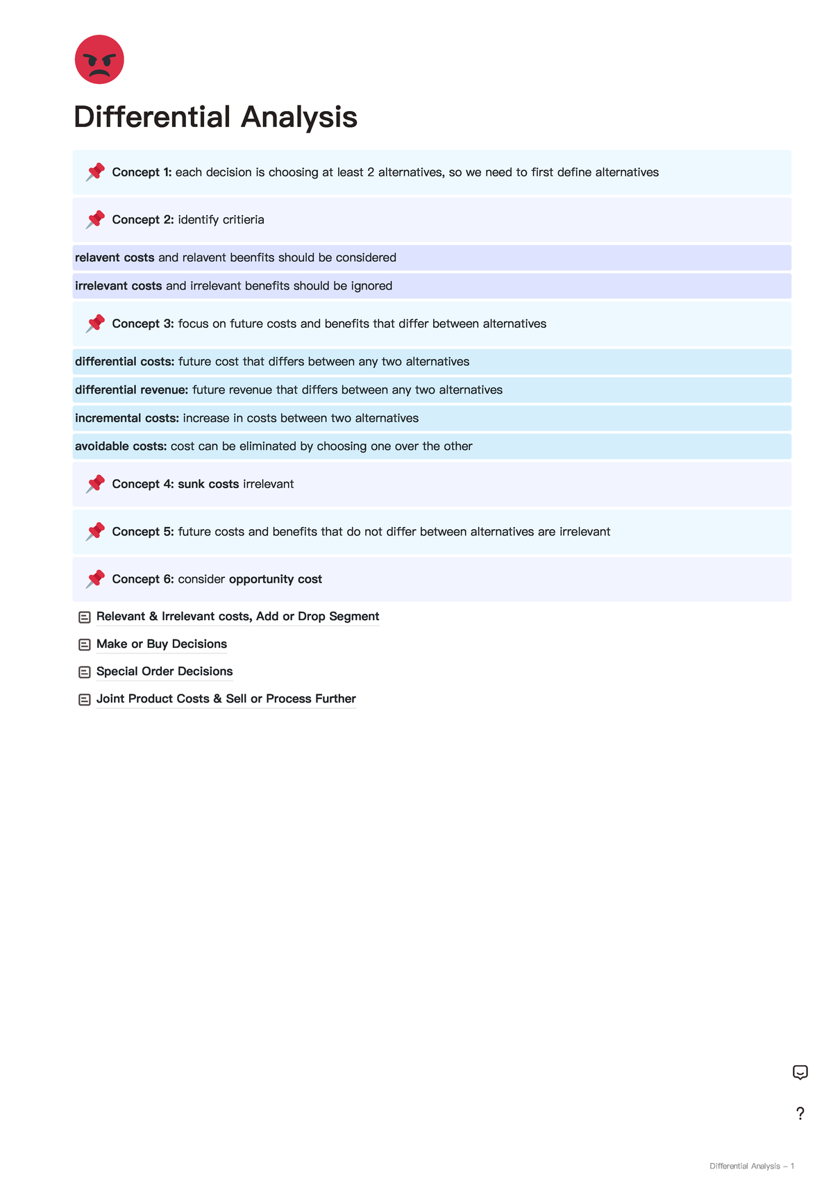Differential Analysis - Studocu