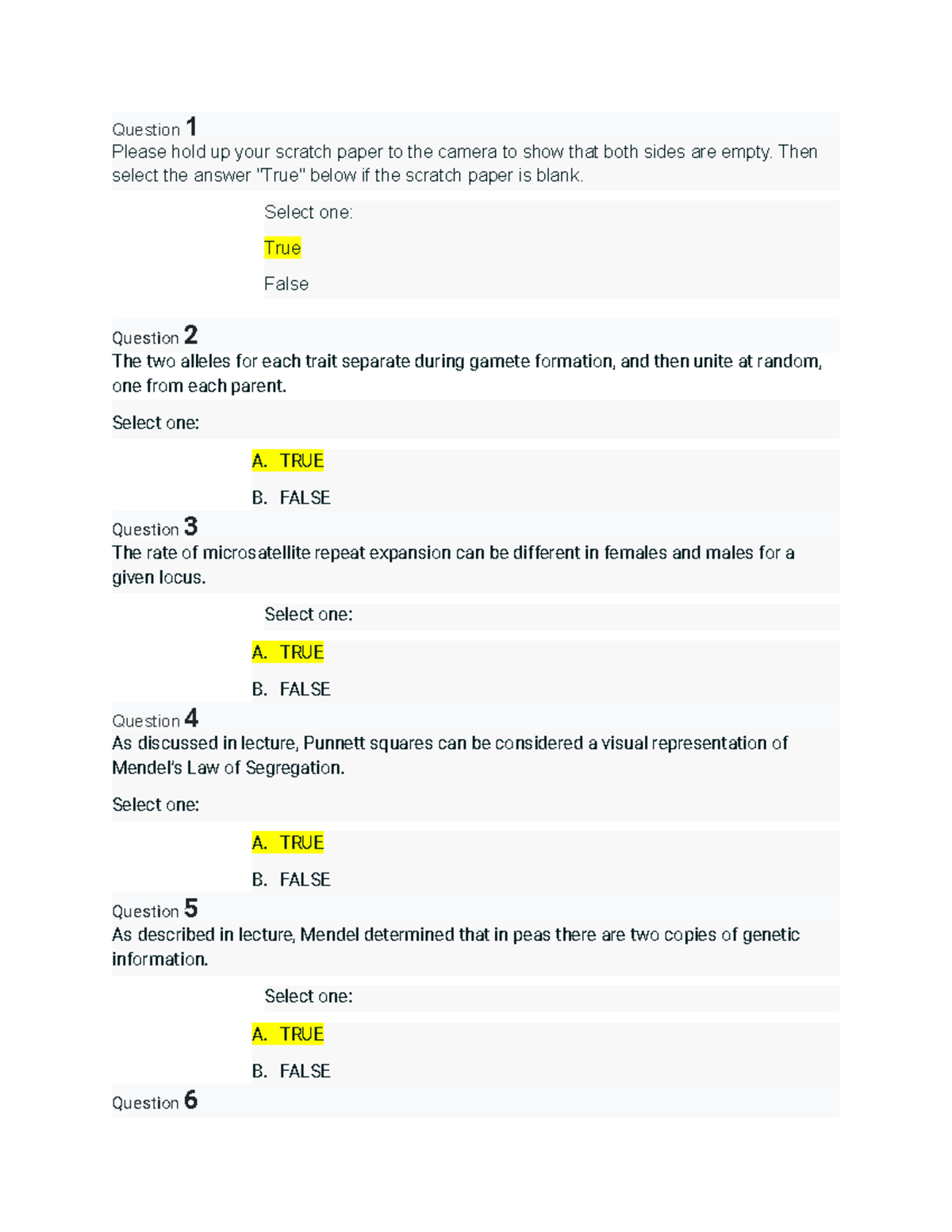 EXAM 1 Summer 2020 - EXAM 1 for the class - Question 1 Please hold up ...