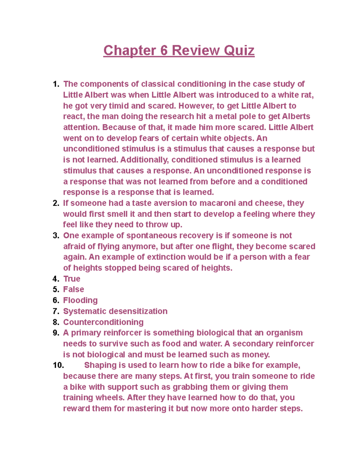 Chapter 6 Review Quiz - Quiz - EG 481 - Loyola - Studocu