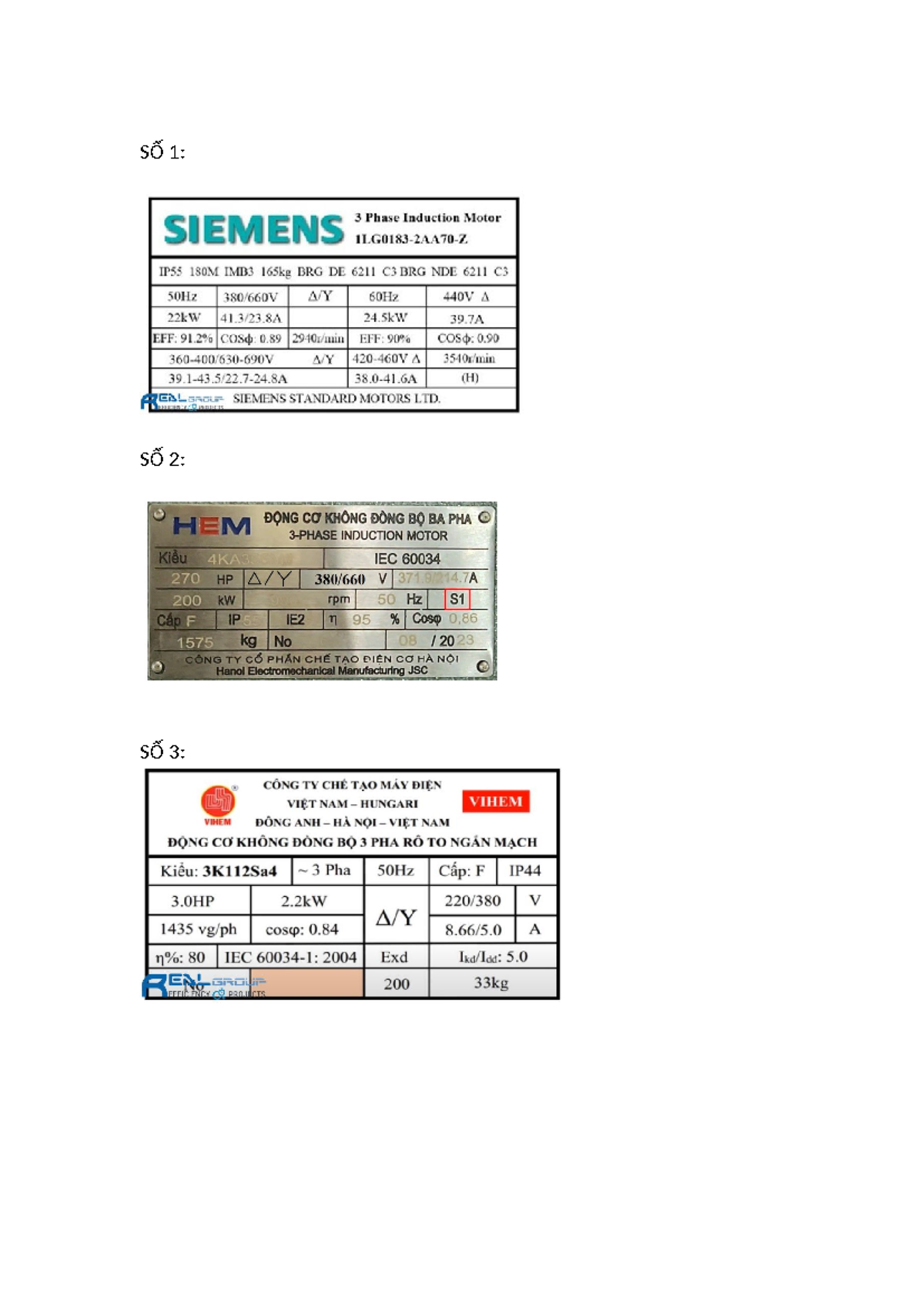 Dc - Chọn ĐC - SÔ 1: 3 Phase Induction Motor SIEMENS 1LG0183-2AA70-Z ...