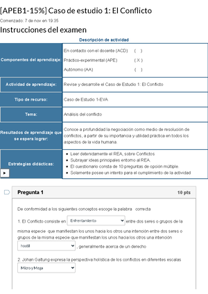Examen [APEB 1-15%] Analice el caso 1 Teoría del constructivismo y constructivismo social y de ...