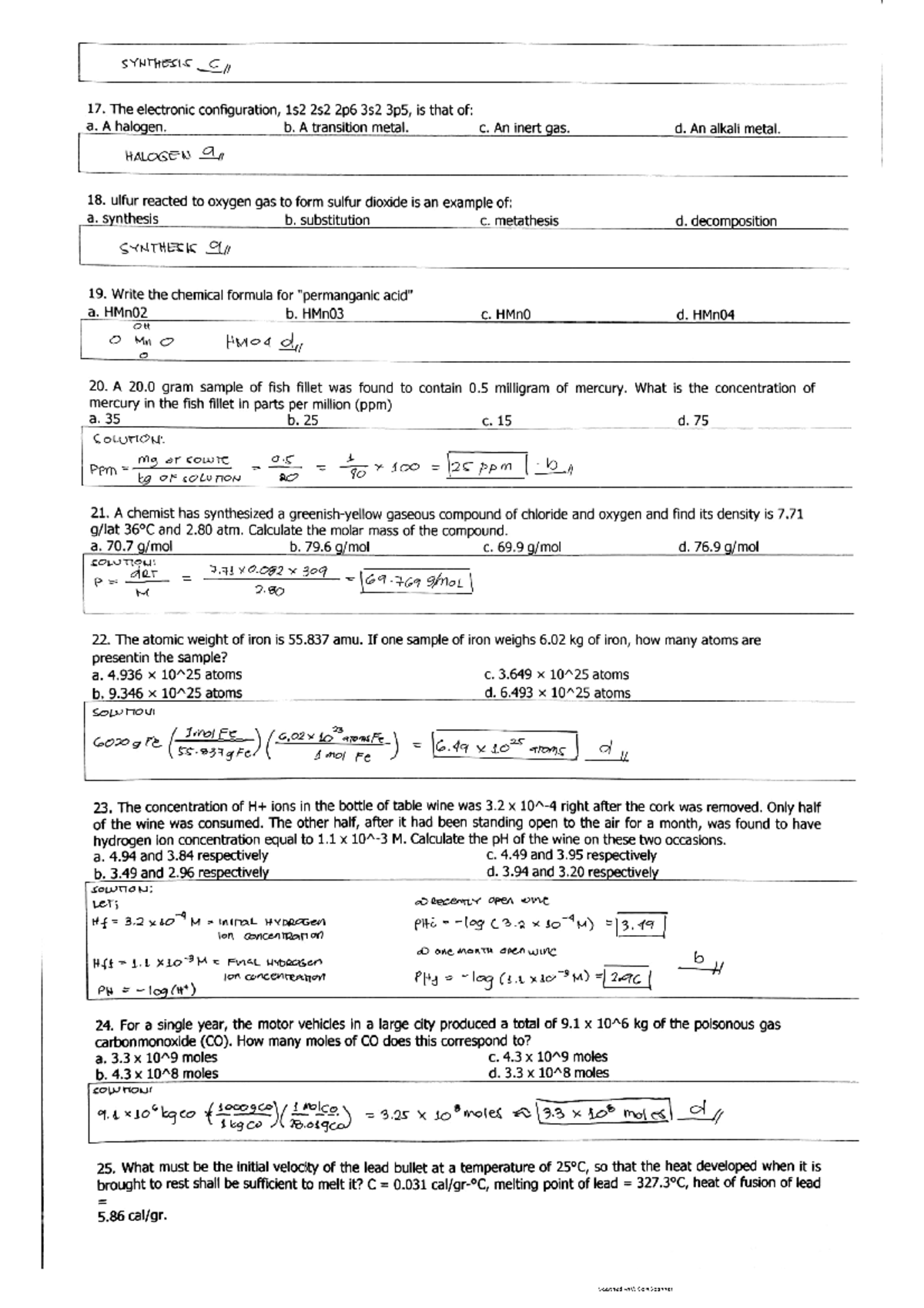 Chemistry LA 2.ESAS part 3 - Electrical Engineering - Studocu