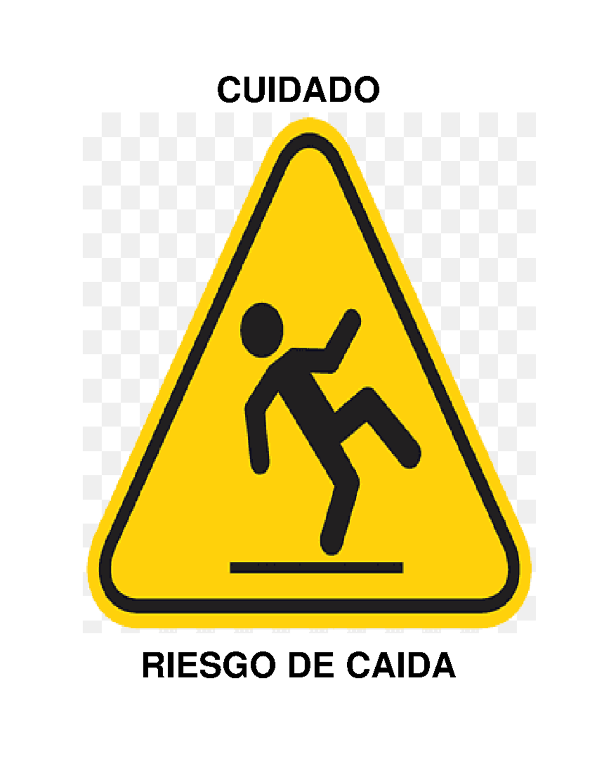 Pictogramas - informacion - CUIDADO RIESGO DE CAIDA PROHIBIDO FUMAR ...