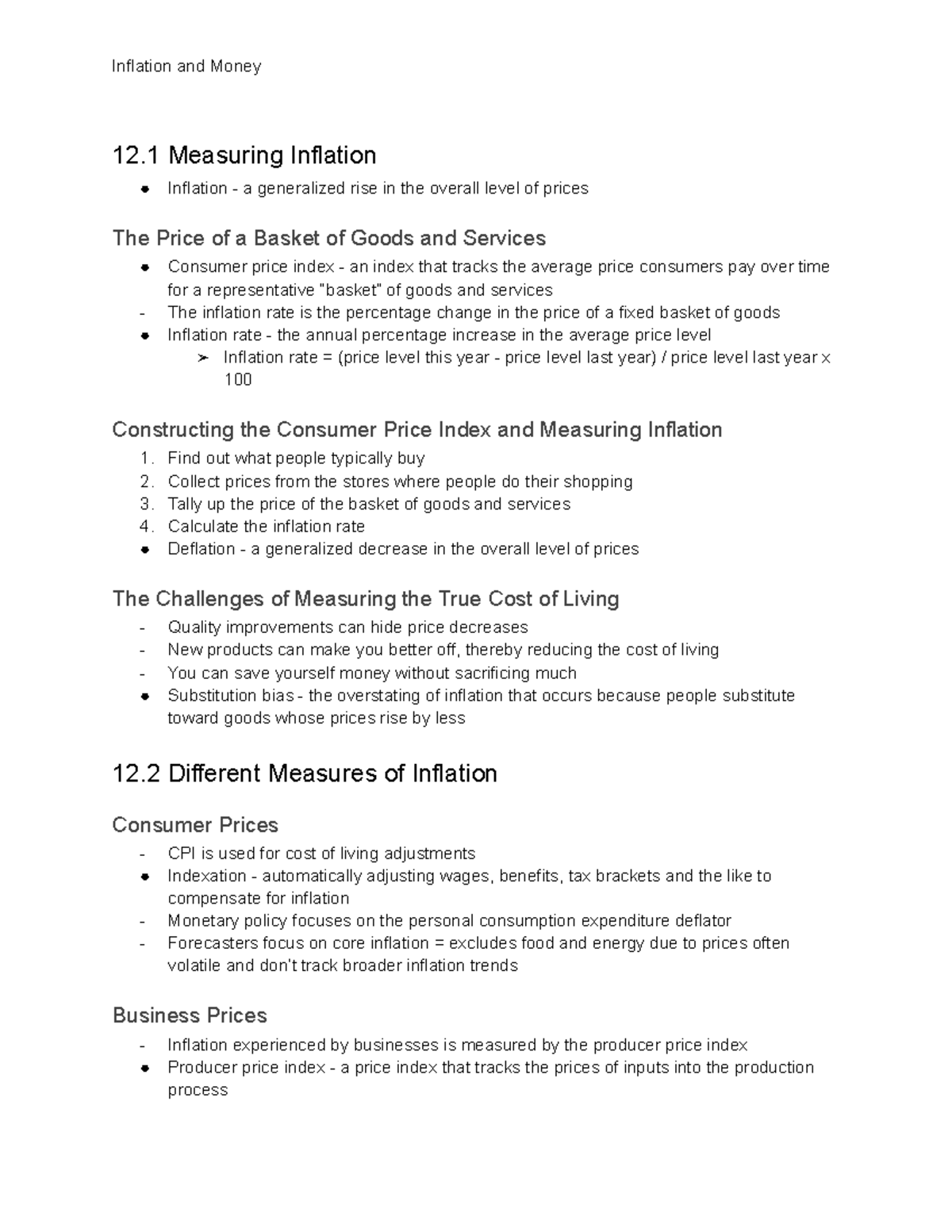 Macmillan Learning #12 - Inflation and Money 12 Measuring Inflation ...