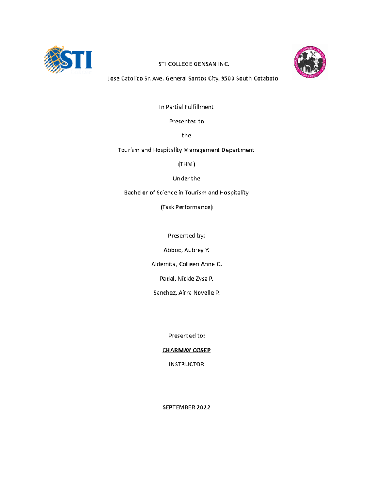 STI College Gensan - STI COLLEGE GENSAN INC. Jose Catolico Sr. Ave ...