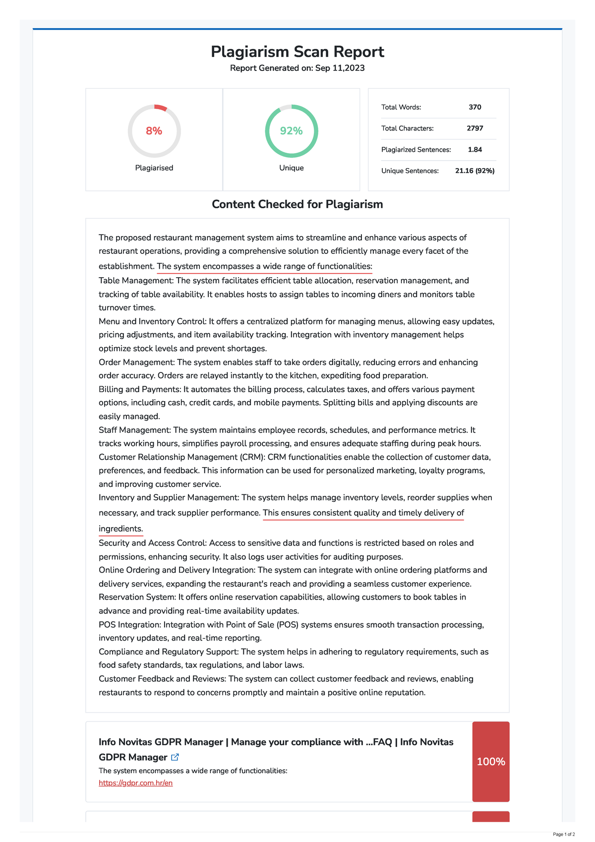 Plagiarism-report - sdf;dlskf;ds - Plagiarism Scan Report Report ...