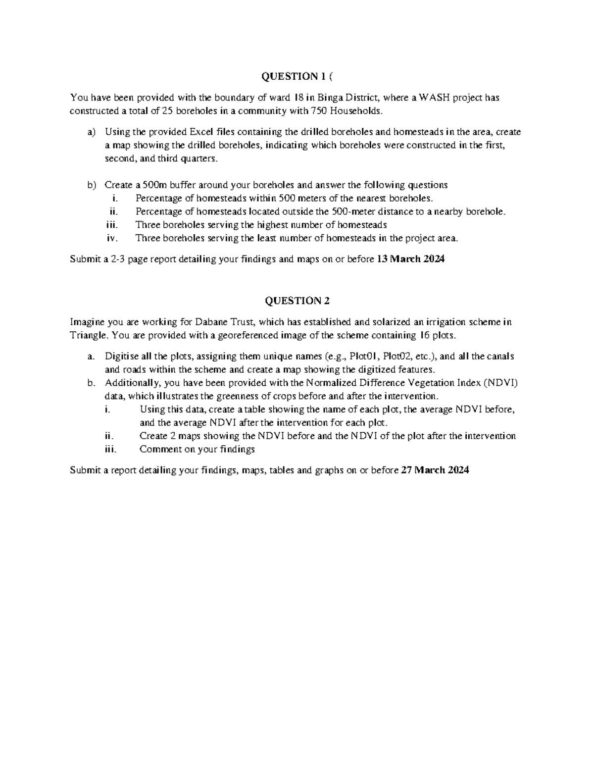 Practical Questions - QUESTION 1 ( You have been provided with the ...