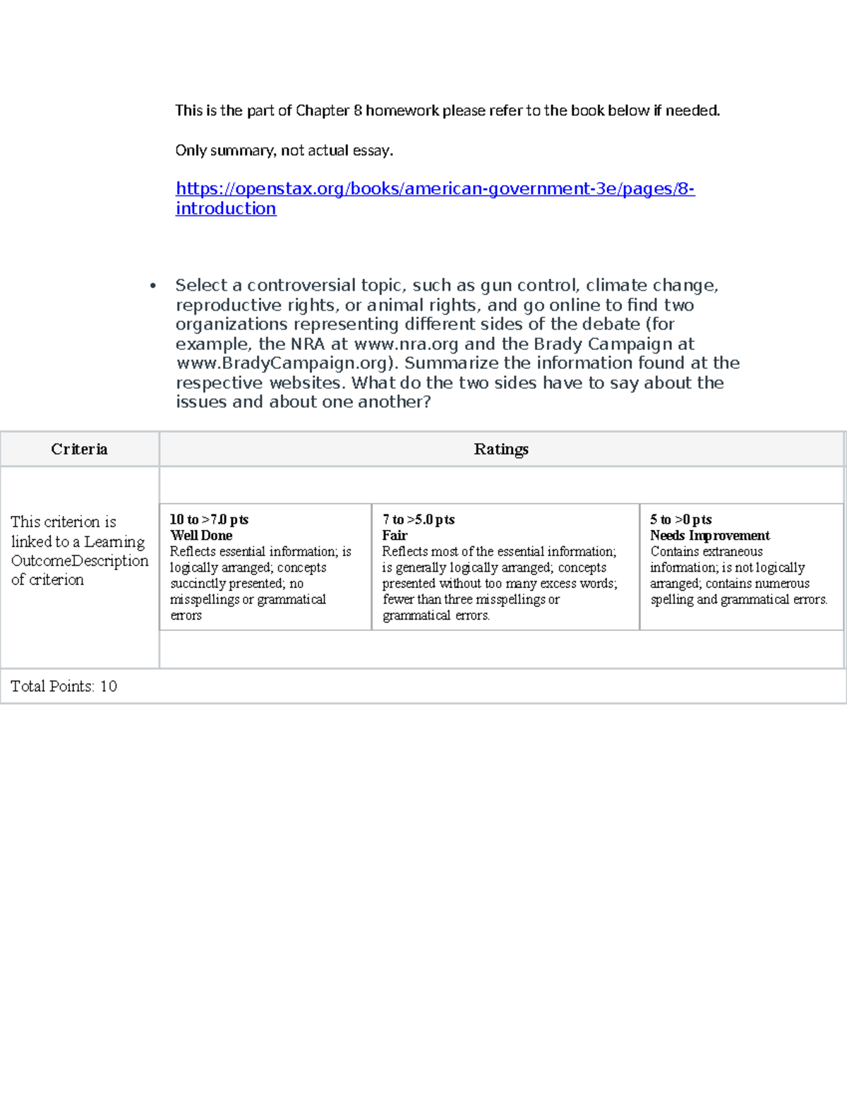 Chapter 8 homework instruction - This is the part of Chapter 8 homework ...