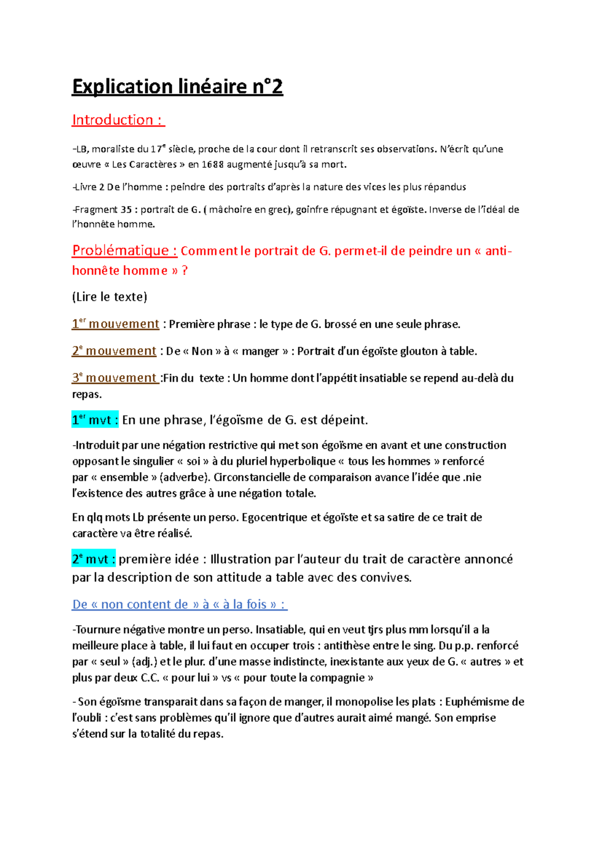 Explication linéaire n (Récupération automatique) - Explication ...