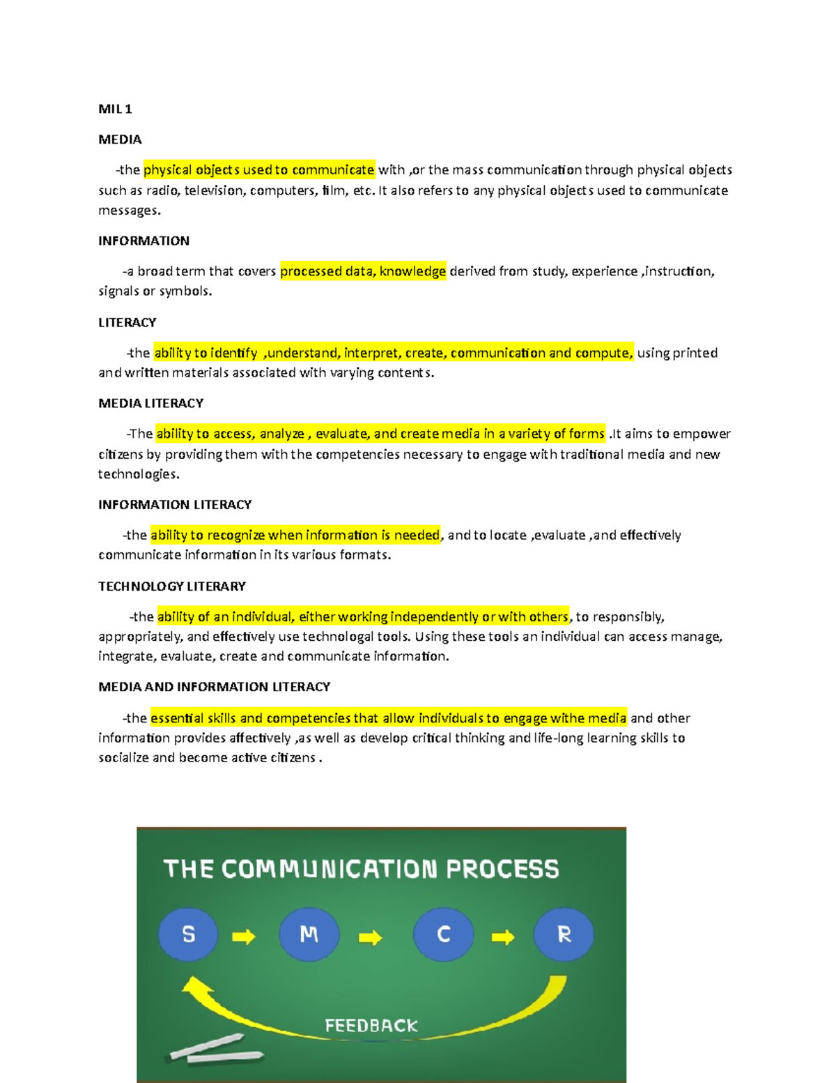 Mil 1 reviewer - You can acquire knowledge related to media and ...