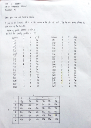 A Compilation for Advanced Statistics - Table of contents Analysis of ...