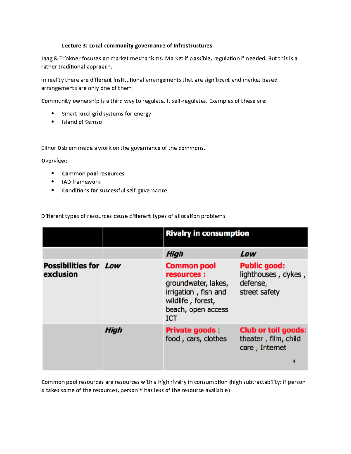 Lecture 3 Local Community Governance IAD - Lecture 3: Local community governance of ...