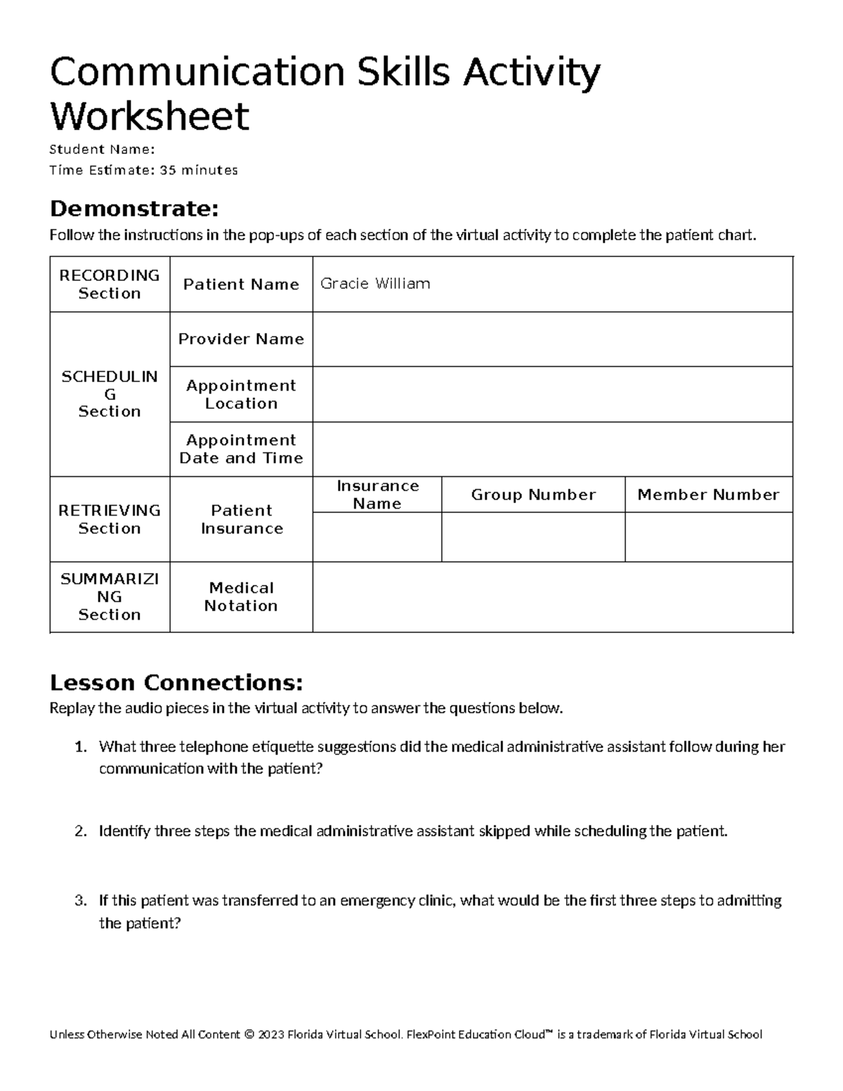 Communication skills activity worksheet 2 - Communication Skills ...