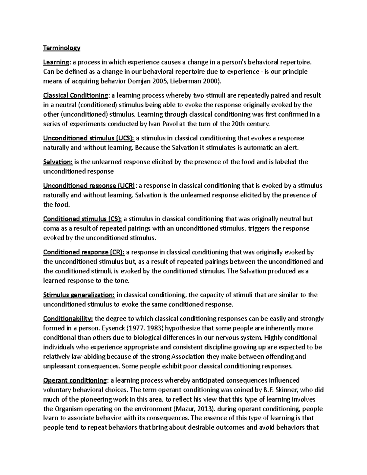 Chapter 7 &8 Terminology - Terminology Learning : a process in which ...