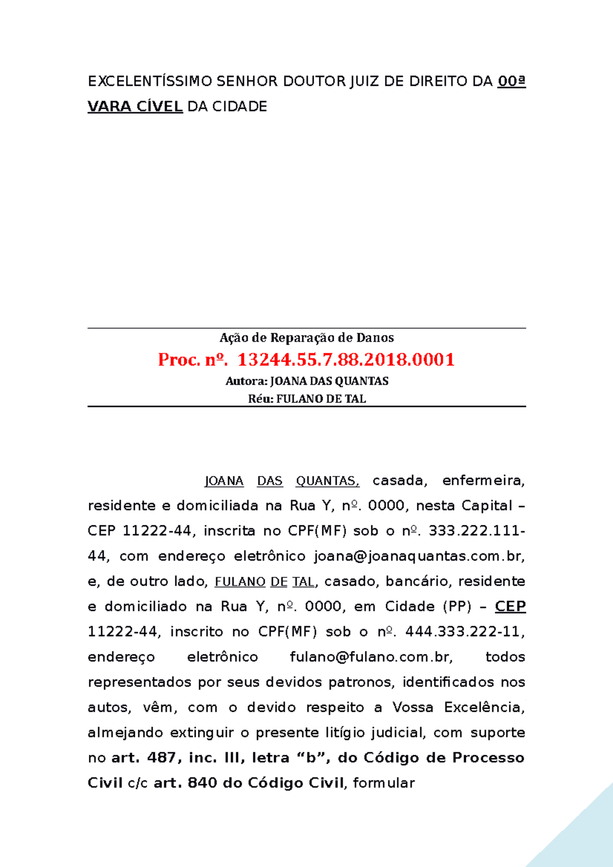 Modelo De Termo De Acordo Extrajudicial - RETOEDU