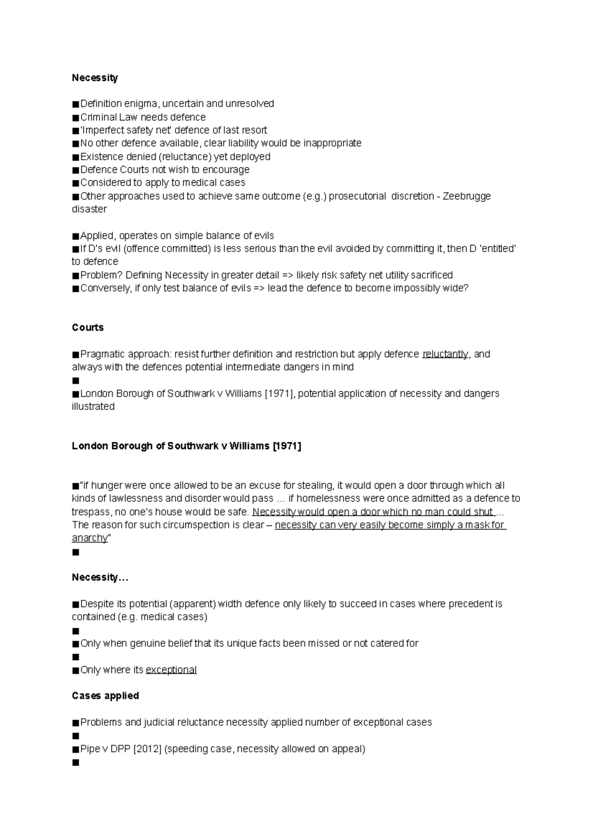 Necessity - Criminal Law - Necessity Definition enigma, uncertain and ...
