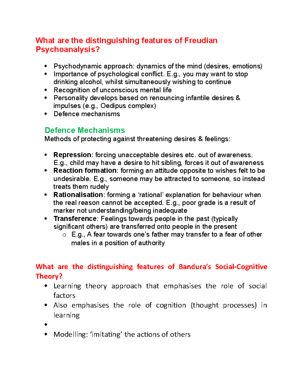 Tutorial wk4 PSYU2234 - What are the distinguishing features of ...