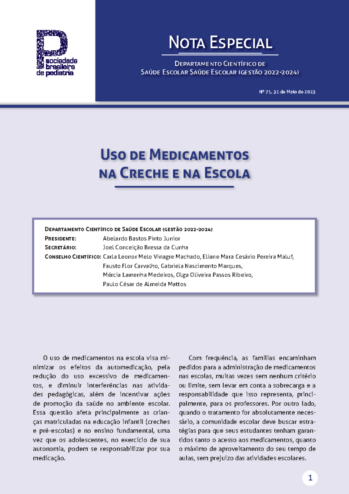 23973 b-NEsp - Uso Medicamentos na Creche e Escola - Departamento ...