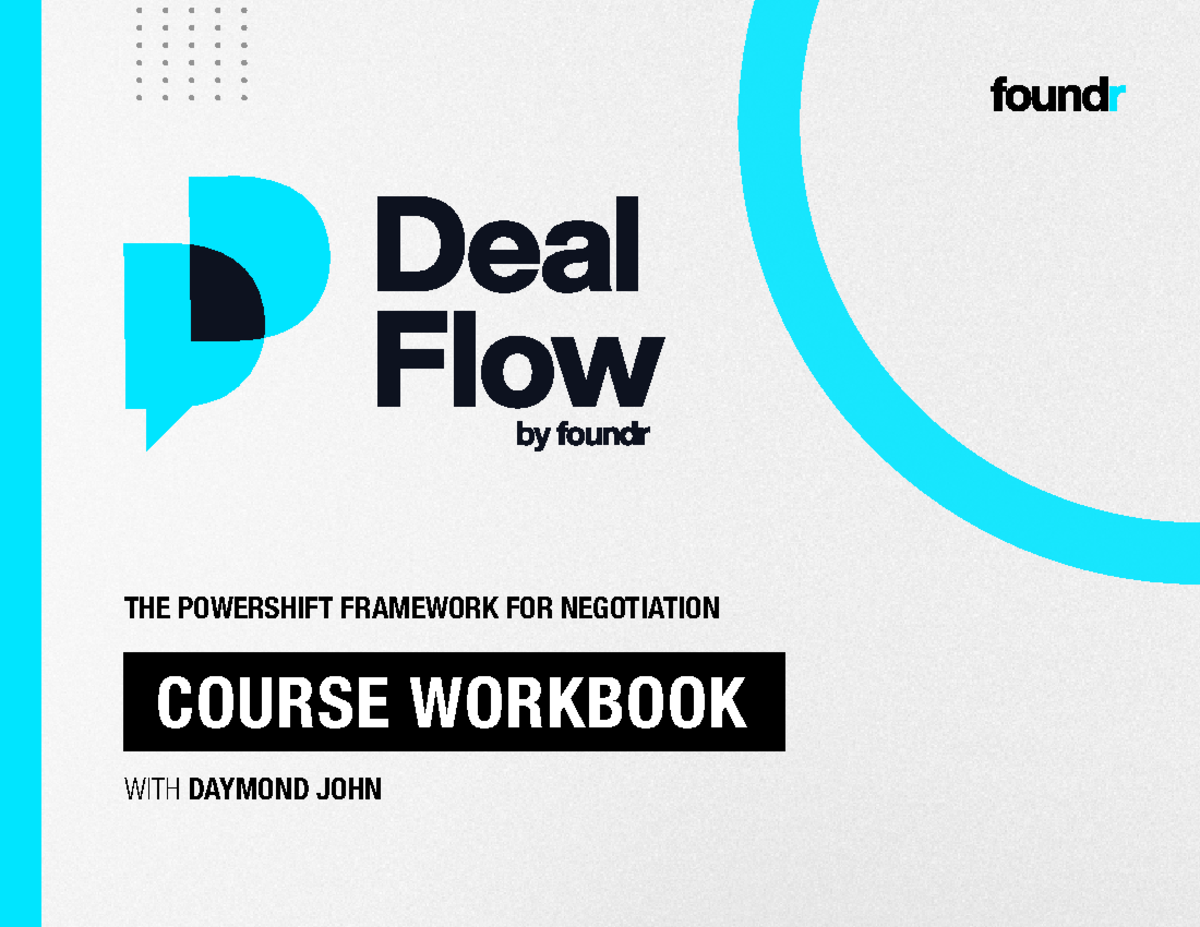 Deal Flow All Workbooks 1 - WITH DAYMOND JOHN COURSE WORKBOOK THE ...
