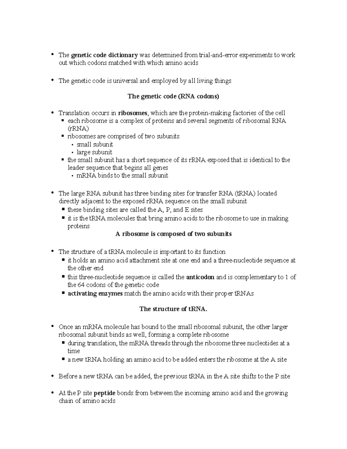 18 How Genes Work 2 - Biology - • The genetic code dictionary was ...