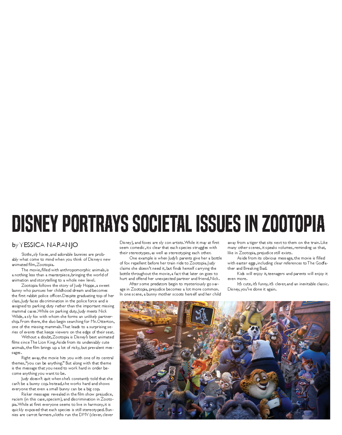 1areview - Zootopia review - Sloths, sly foxes, and adorable bunnies ...