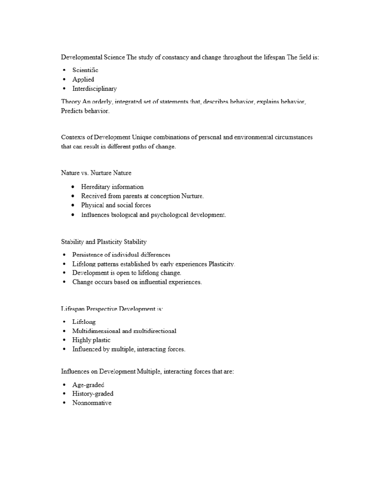 PSY1 - Professor Nelson - Developmental Science The study of constancy ...