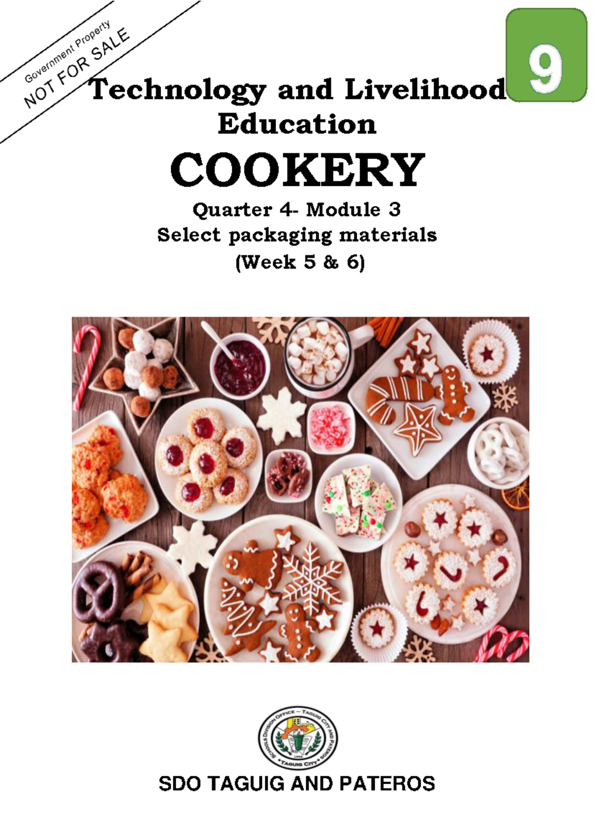 Cookery 9 W5 6 - moduel - Technology and Livelihood Education COOKERY ...