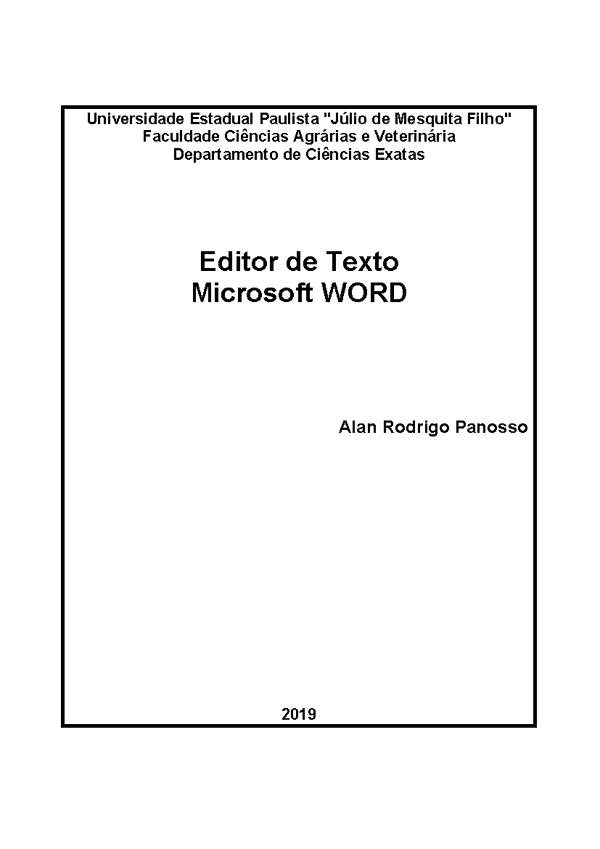 Apostilaword 2019 - manual word - Universidade Estadual Paulista "Júlio ...