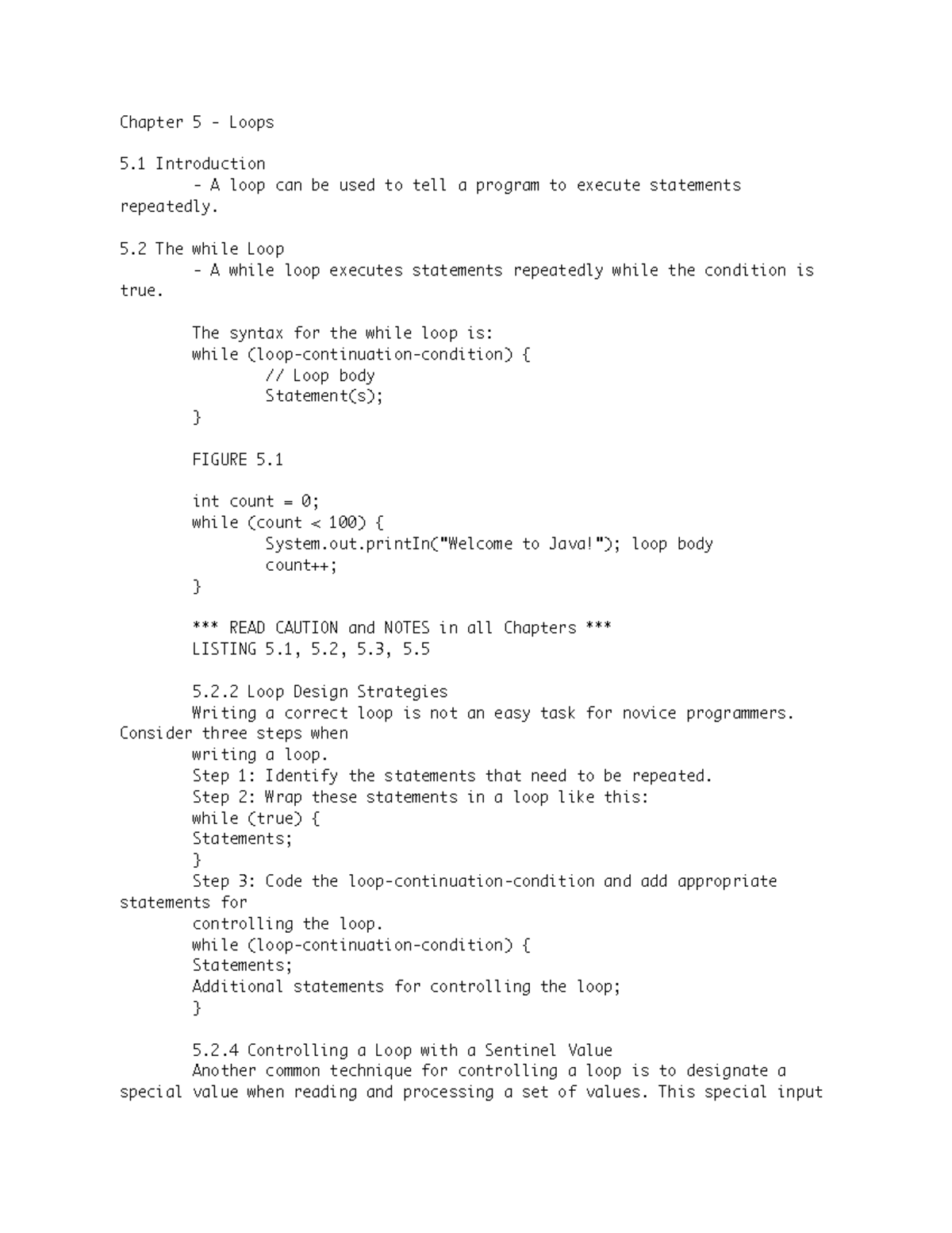 Lecture 5 2336 F22 - Instructor: Kamran Z. Khan - Chapter 5 - Loops 5 ...