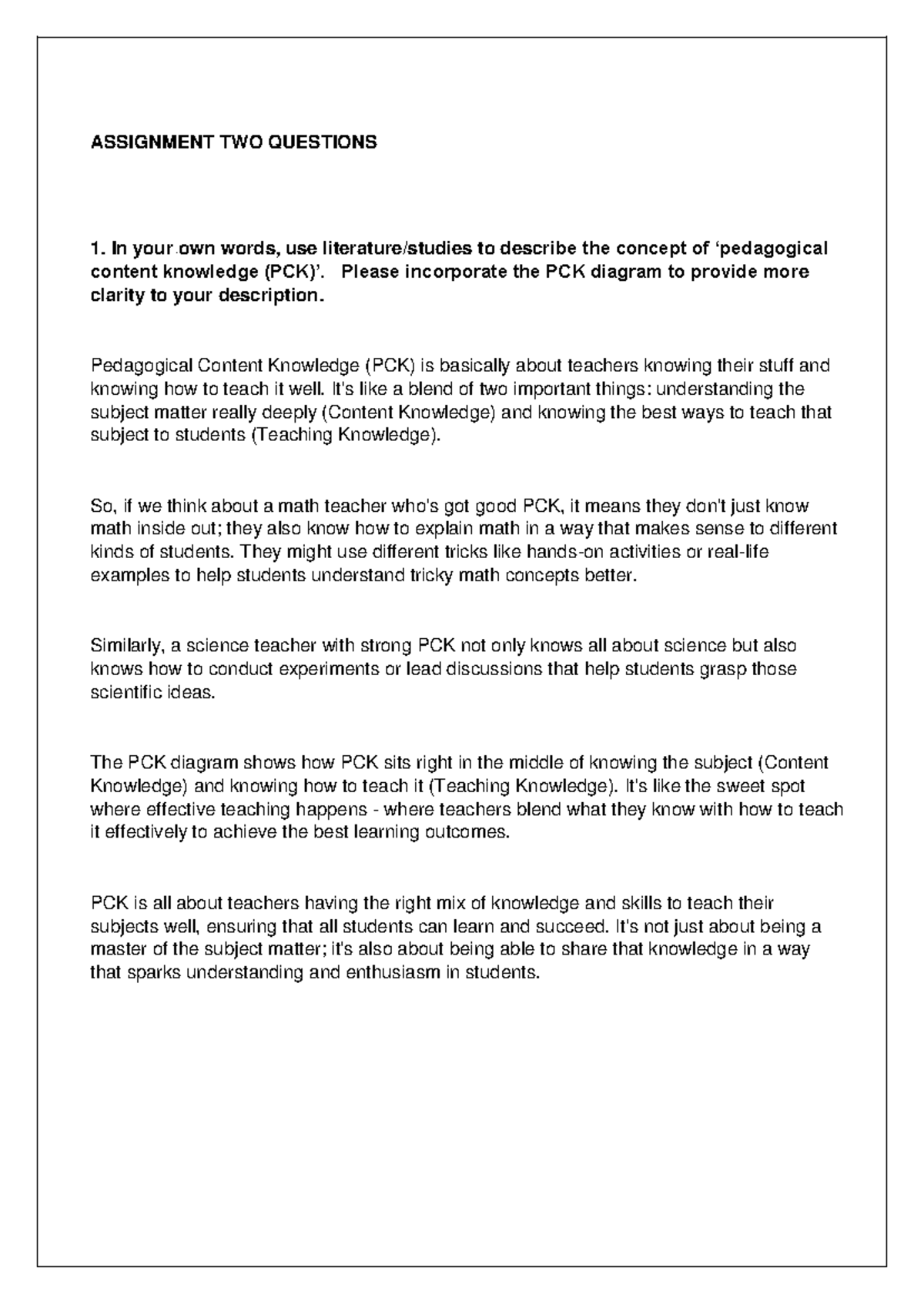 ISC3701 Assignment 2 2024 - ASSIGNMENT TWO QUESTIONS In your own words, use literature/studies ...