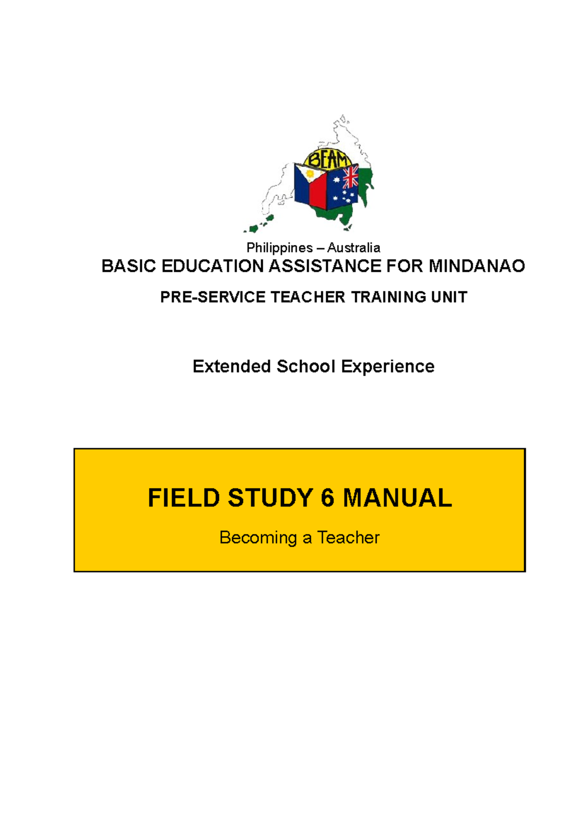 Basic Education Assistance FOR Mindanao - Philippines – Australia BASIC ...
