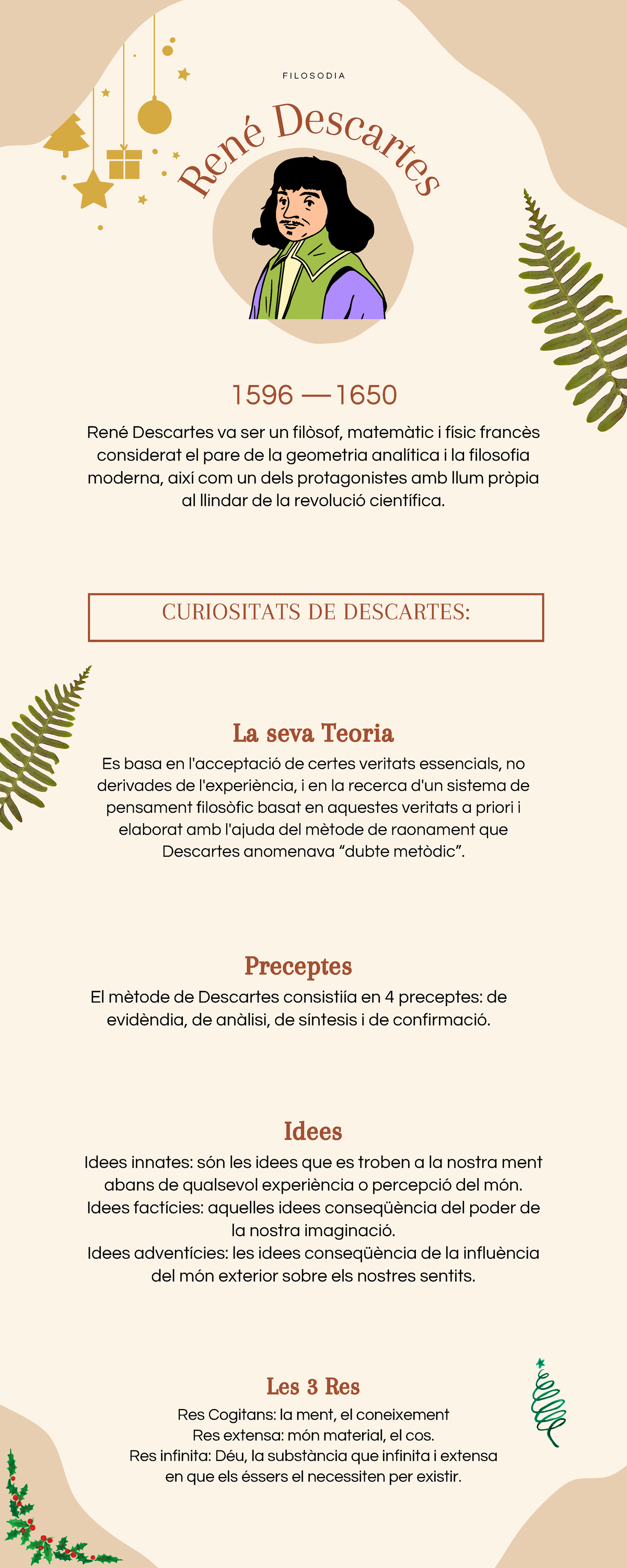 Infografía Decartes - Carolina Montori - CURIOSITATS DE DESCARTES: Es ...