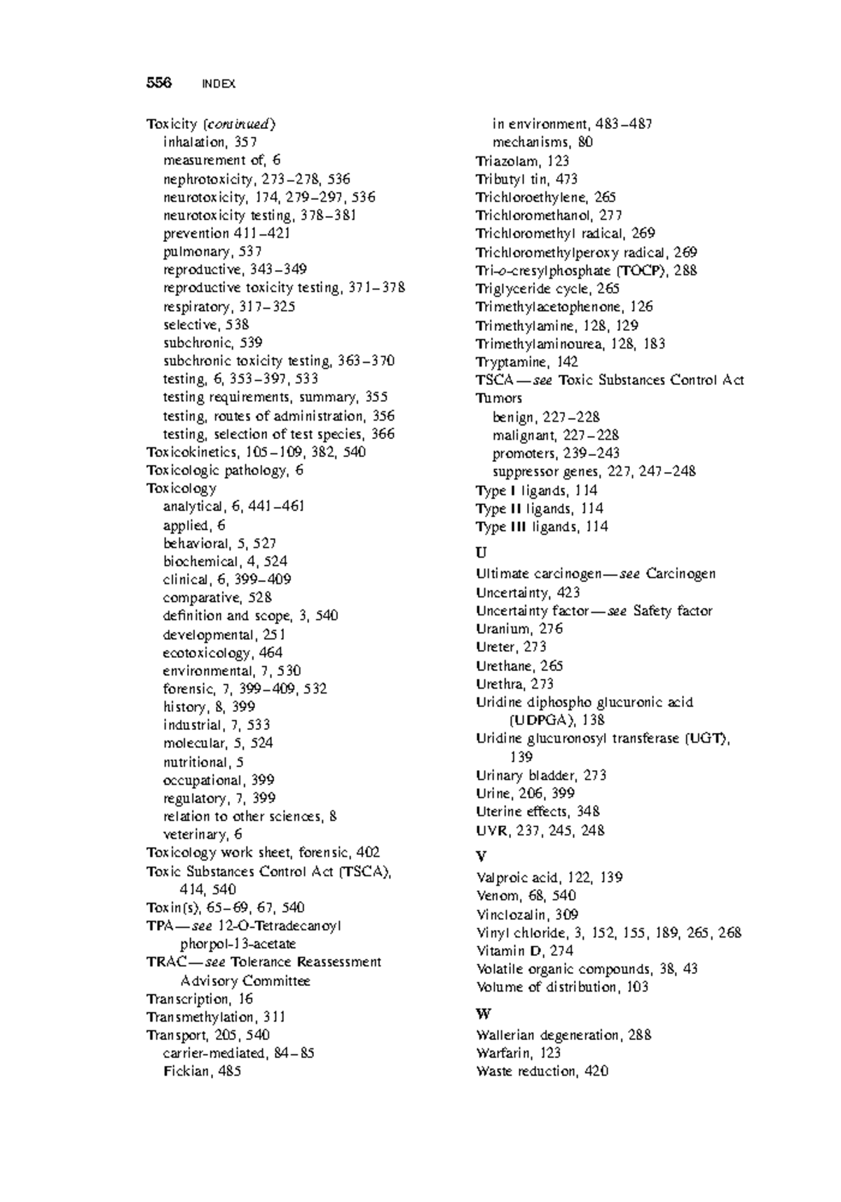 Textbook of Modern Toxicology 581-581 - 556 INDEX TPA—see 12-O ...