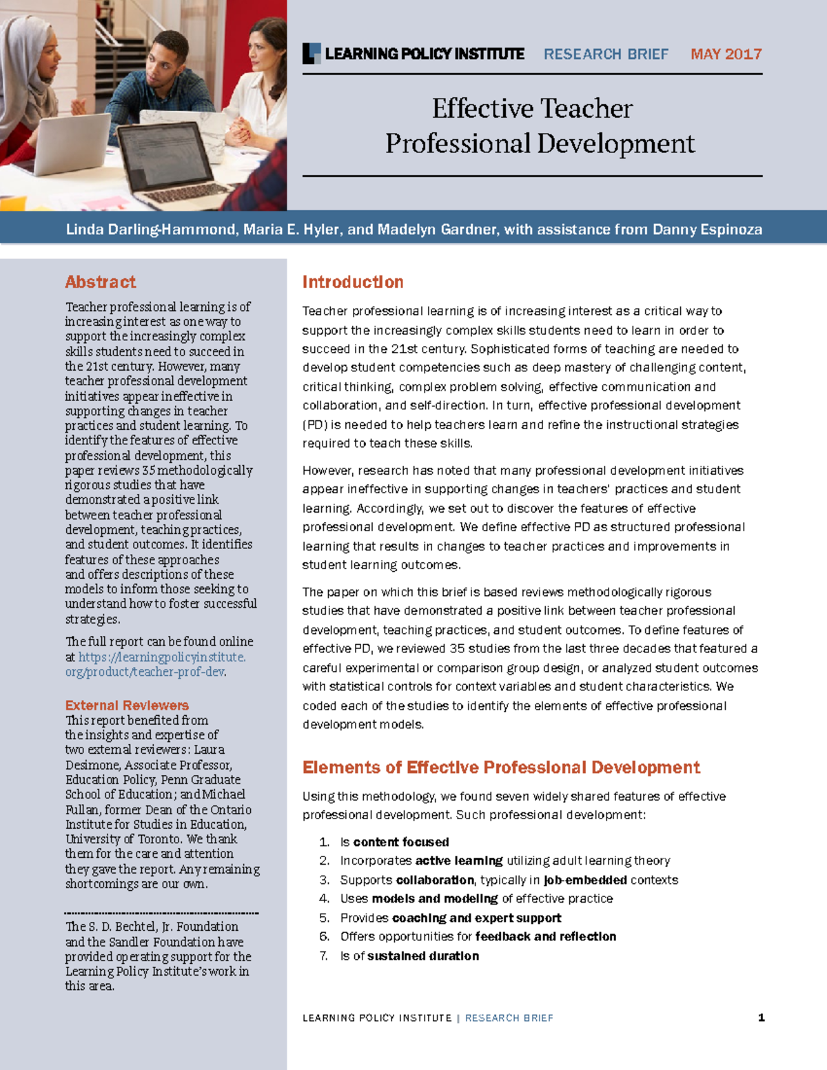 Effective Teacher - Abstract Teacher professional learning is of ...