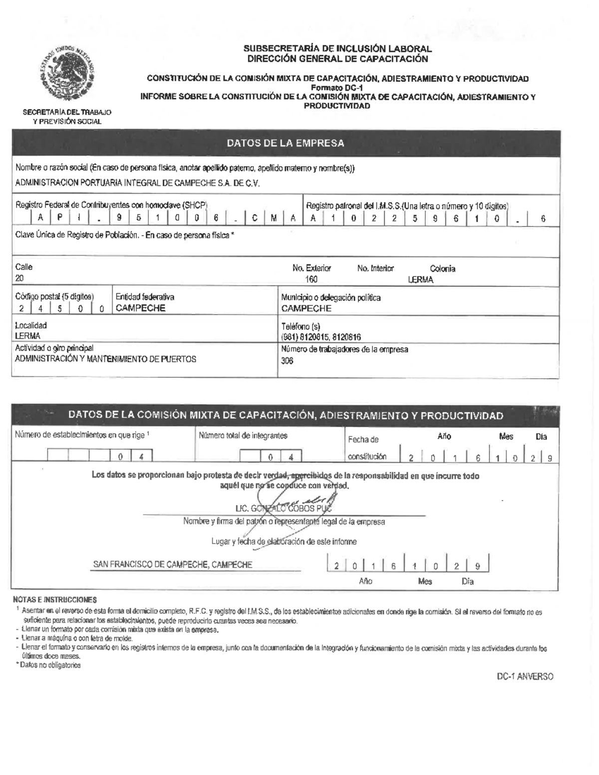 Plan de capacitacion oct 2018 stps dc1 y dc2 - Marco Legal de las ...