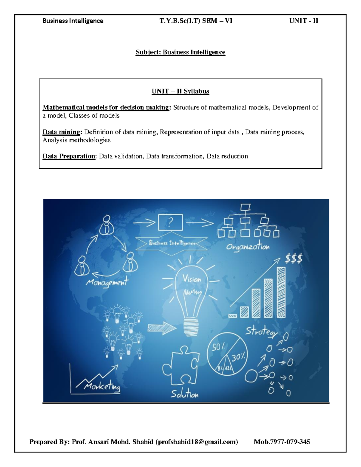 BI UNIT-II Chp02 (Data mining) - Subject: Business Intelligence UNIT ...