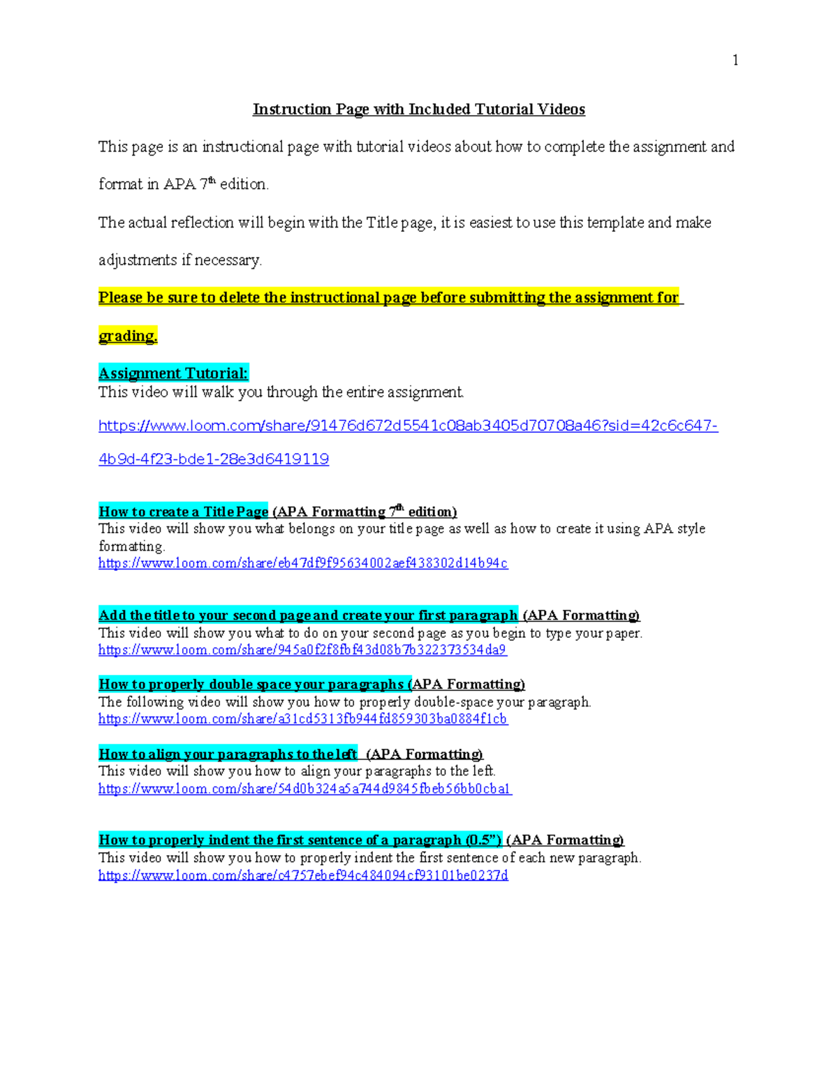 Current - APA 7th Edition Code of Conduct Example including Videos ...