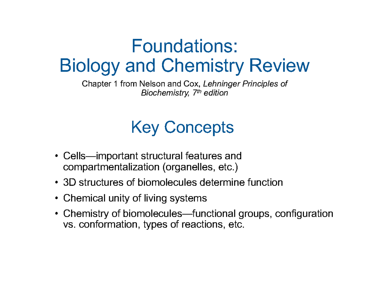 1. Foundations - These are the notes for the given topic. - Key ...
