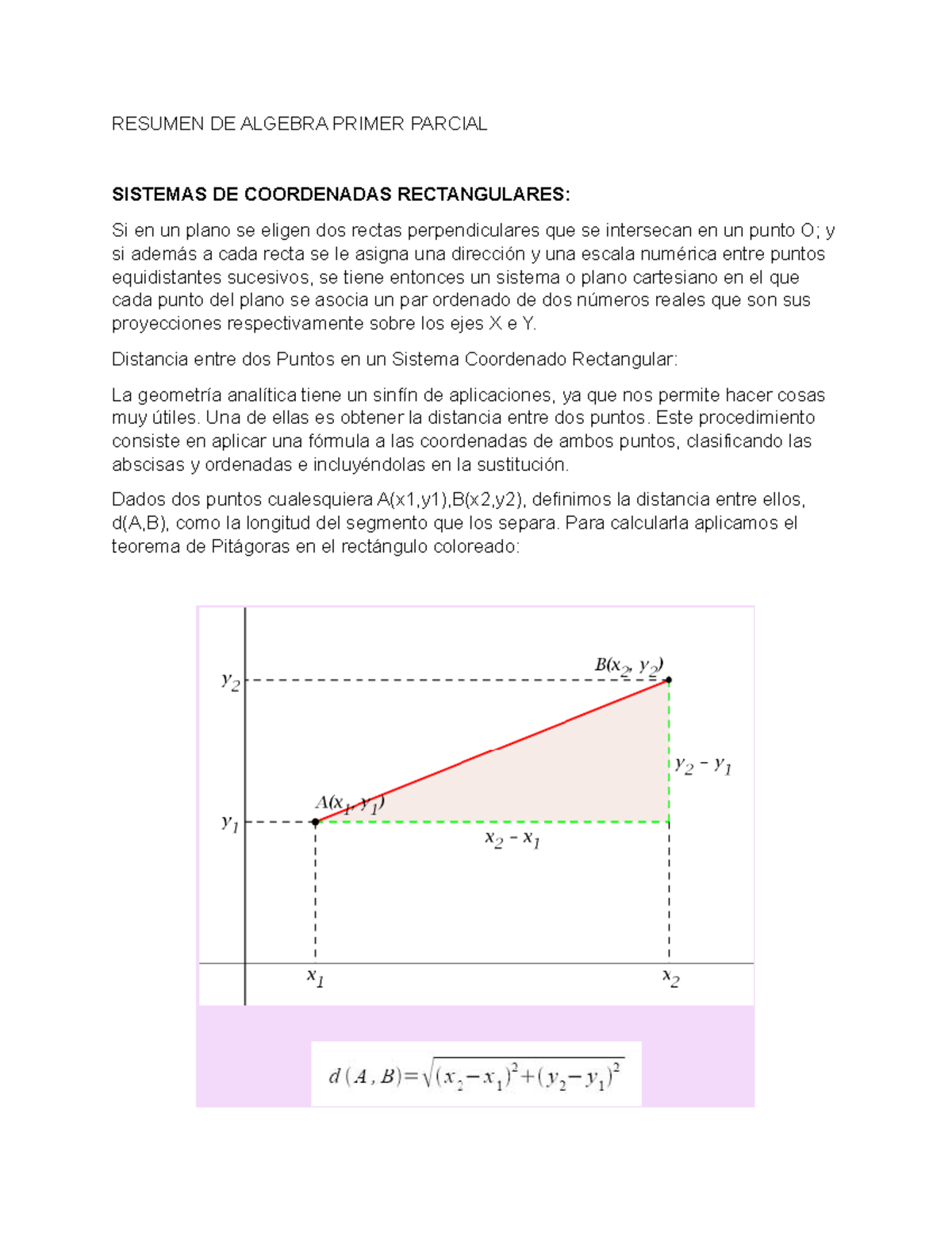 Algebra- Resumen - RESUMEN DE ALGEBRA PRIMER PARCIAL SISTEMAS DE ...