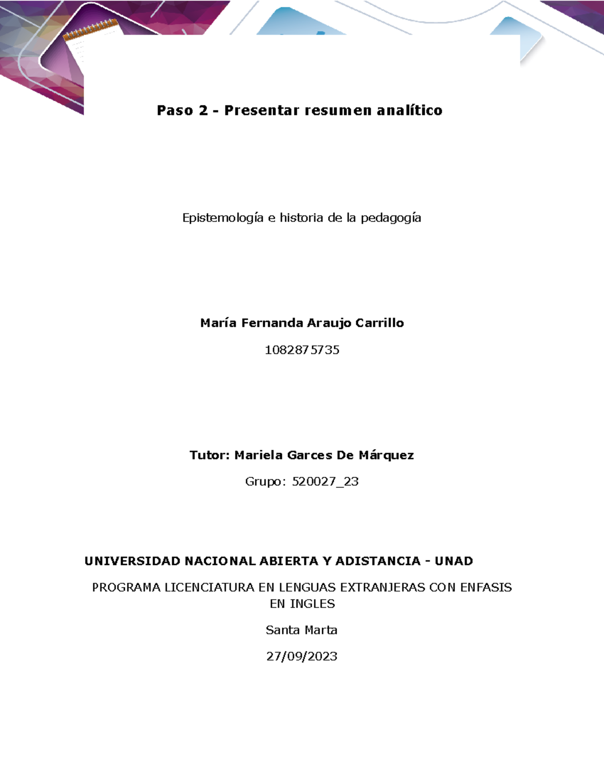Ficha RAE - Guia de apoyo - Paso 2 - Presentar resumen analítico ...