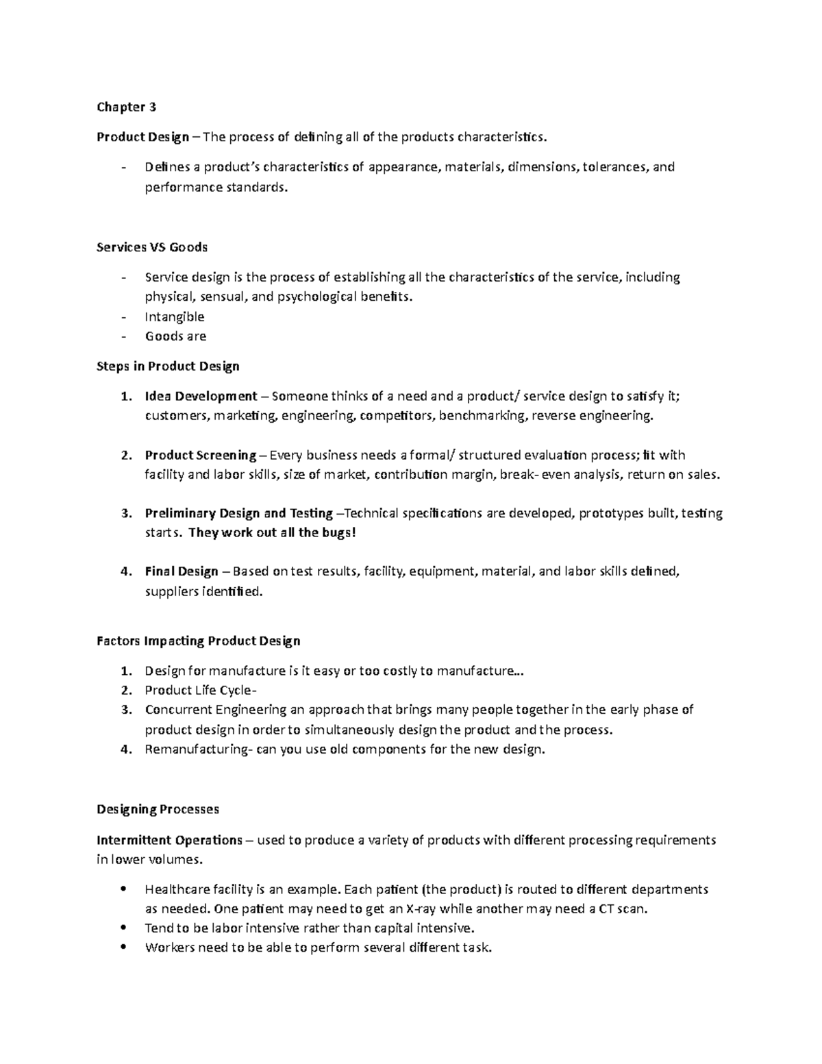 Product Design chapter 3 c215 Wgu - Chapter 3 Product Design – The ...