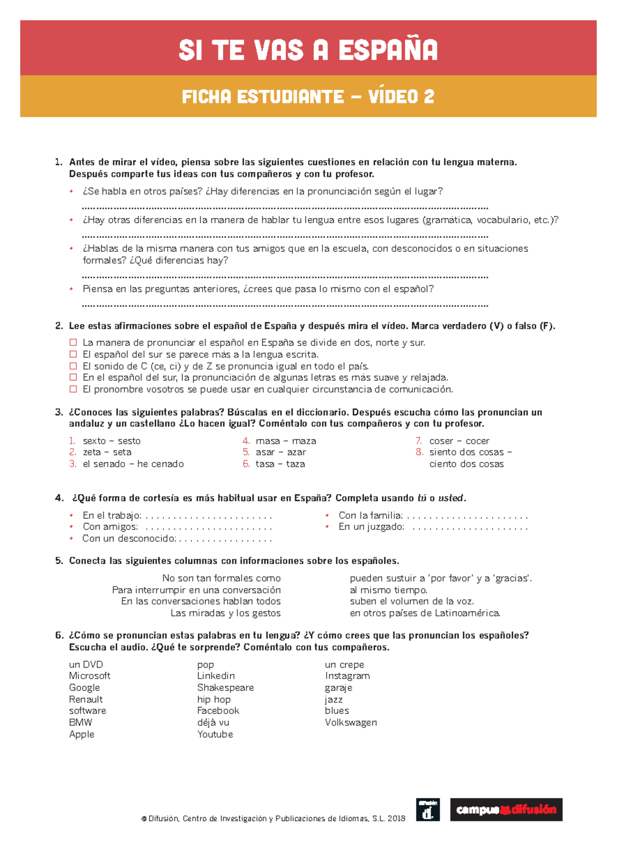 Stv02 es alumno 02 - please use that to review grammar - SPN 102 - UP ...